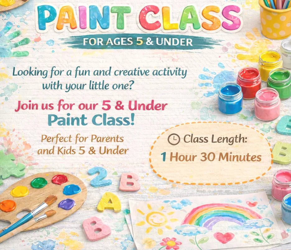 5 & under Paint Class! – The Sassy Collection Creative Center