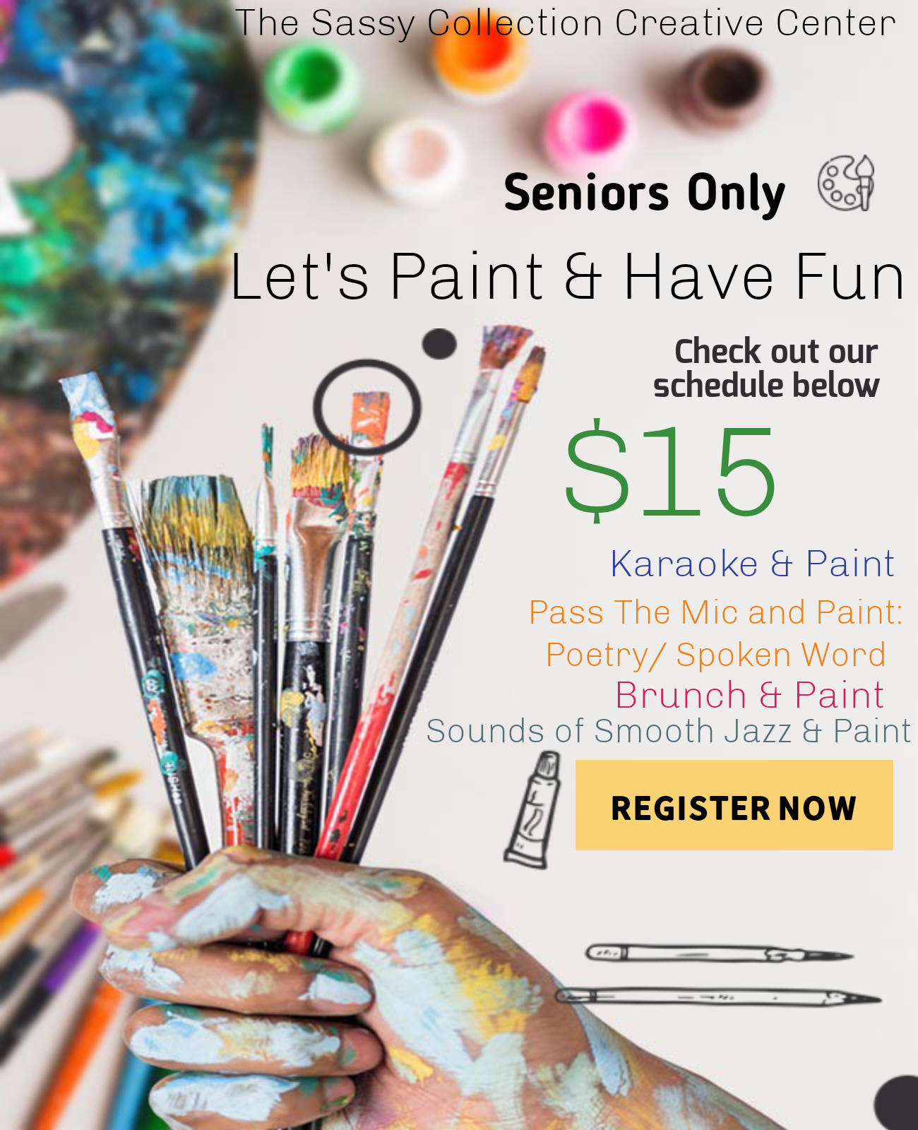 Lets Paint and Have Fun-Seniors – The Sassy Collection Creative Center